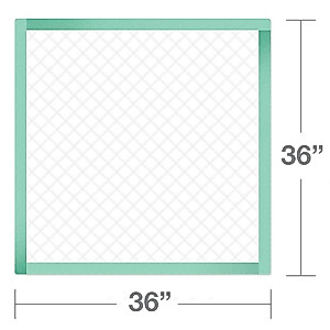 Inspire Ultra 125 Gram Extra Large Super Absorbent Bed Pads for Incontinence Disposable 36 x 36 in. | MAX Absorbent with Polymer Incontinence Bed Pads Liner Chucks Pads Disposable Puppy Pad Large