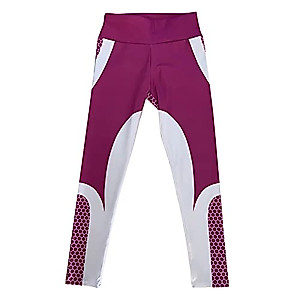 wjiNFDFG Capri Yoga Pants with Pocket High Waisted Legging for Workout Jegging Shapewear Compression Pants Seamless (White, 3X-Large)