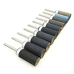 10 Pcs Sanding Drums Sleeves Sandpaper Bar Sander Accessories Rotary Kit Polishing Burr Stick Roller Sanding Tool 800 Grits