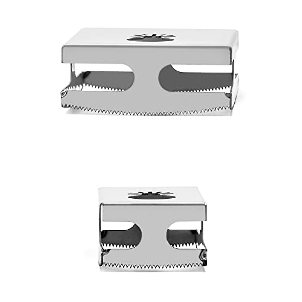 QWORK Square Slot Cutter, 2 Pcs Steel Sleeve Slotting Knife Square Rectangular Milling Cutter Engraving, One Step Hole Cutting Tool for Carving Milling Sheetrock/Wood/Drywall/Voltage Box