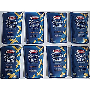 8-pack Variety, Barilla Ready Pasta: 2 pouches each of Rotini, Penne, Elbows, and Gemelli [2020]