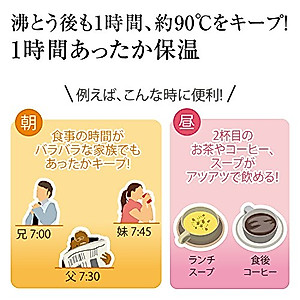 Zojirushi electric kettle (1.0L) Metallic Brown CK-AW10-TM