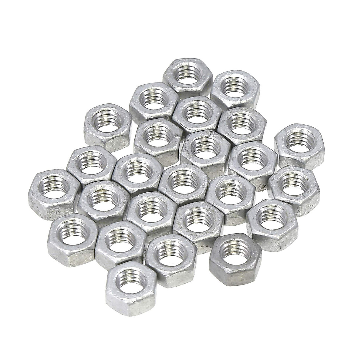 5/16 x 2" Long Carriage Bolts with Nuts, Galvanized Steel (Pack of 25)