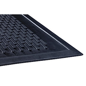 Guardian - MLL14030500 Clean Step Scraper Outdoor Floor Mat, Natural Rubber, 3'x5', Black, Ideal for any outside entryway, Scrapes Shoes Clean of Dirt and Grime