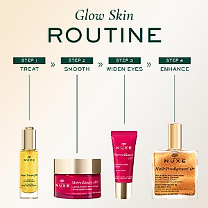 NUXE Huile Prodigieuse Shimmer Multi-Purpose Dry Oil - Luxurious Radiant Glow and Hydration for Face, Body & Hair, 1.6 Fl Oz