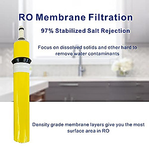 Compatible Hydrotech RO Reverse Osmosis Replacement Filter Set With Membrane 33001033-50 GPD
