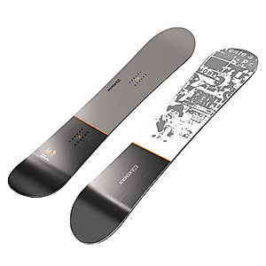 XCMAN Freeride Snowboard Beginner All Mountain,The Best All-Terrain, Dual-Directional, Hybrid Snowboard for All Levels-Graffiti Camber