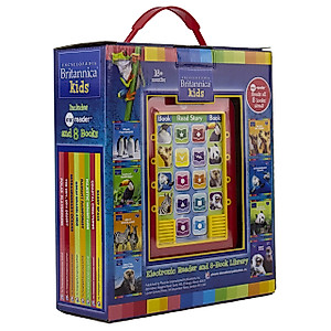 Encyclopedia Britannica Kids - Me Reader Electronic Reader and 8 Sound Book Library - Animals and Space- PI Kids