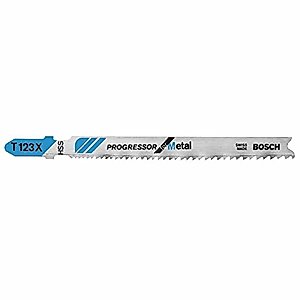SEPTLS114T123X - Bosch Tool Corporation Bosch Power Tools Progressor Series T123X Jigsaw Blade for Metal - T123X