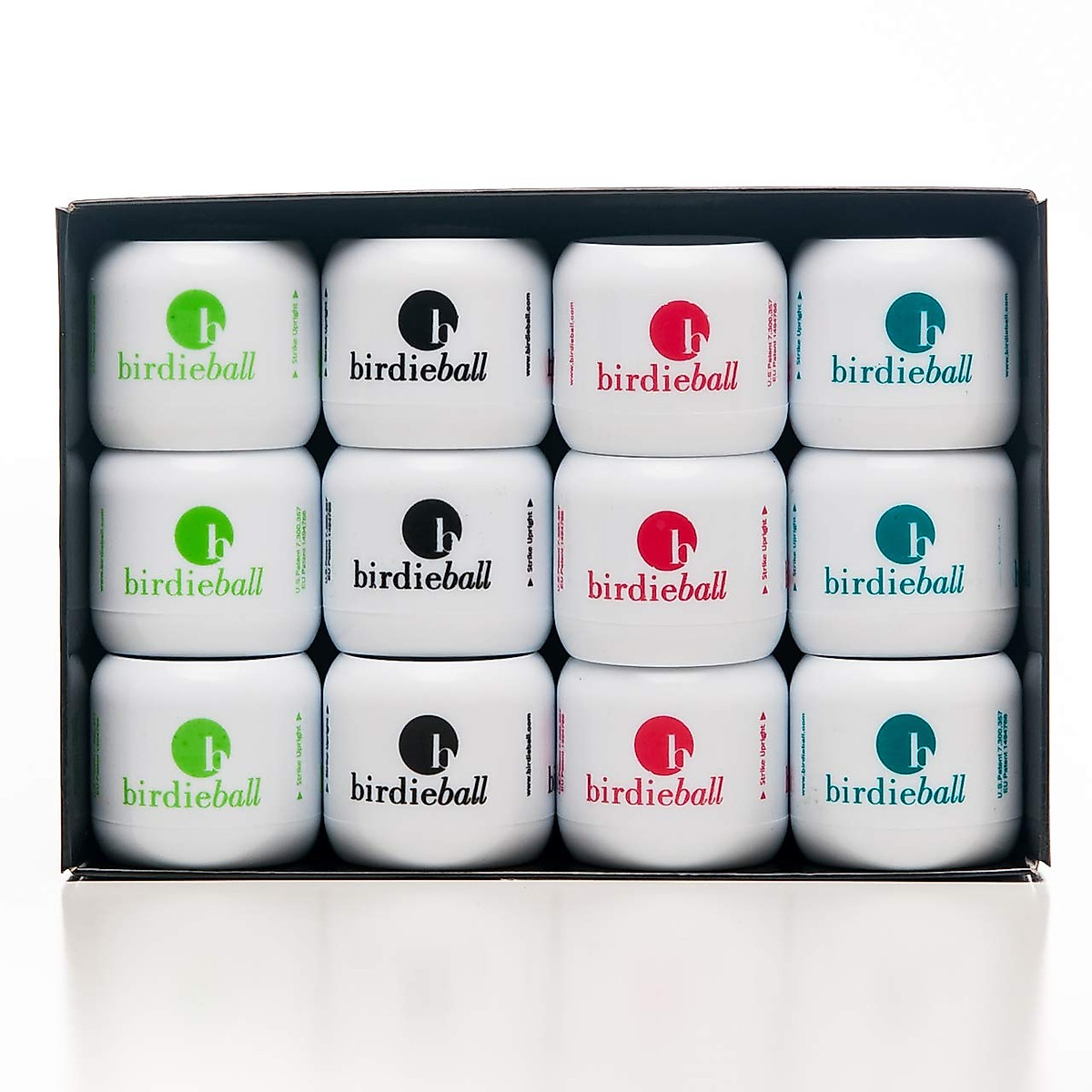 BirdieBall Practice Golf Balls, Limited Flight Golf Balls, Golf Training Balls (pack of 12)