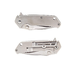 Sanrenmu 7056 Series Pocket Knife (7056LUF-SF Stone Washed) (White)