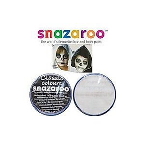 Halloween Snazaroo Black & White Water Based Face & Body Paint Fancy Dress Set