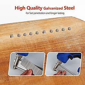 SITLDY 18 Gauge Galvanized Brad Nails 1100-Pack (3/4"-400, 1-1/4"-400, 2"-300 Pcs), Assorted Size Project Pack, for Pneumatic, Electric Brad Nailers