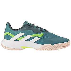 adidas Women's Court Jam Control Sneaker, Arctic Fusion/White/Lucid Lemon, 8