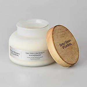 Better Homes & Gardens. 18oz Scented Candle, Salted Coconut Mahogany 2-Pack, White, 35526
