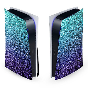 Head Case Designs Officially Licensed PLdesign Aqua Blue Art Mix Vinyl Faceplate Sticker Gaming Skin Decal Cover Compatible With Sony PlayStation 5 PS5 Disc Edition Console