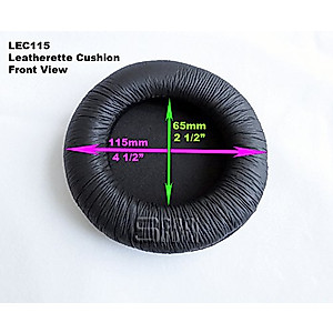 Scan Sound, Inc. 115mm Size Leatherette Headphone Cushions - Bag of 2