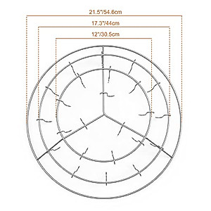 Onlyfire Chef Rib Hanging System, Stainless Steel 3-Tier Rib Hanger with Removable Cooking Hooks, Barbecue Cooking Accessories for Weber 22 inch Smokey Mountain Cooker
