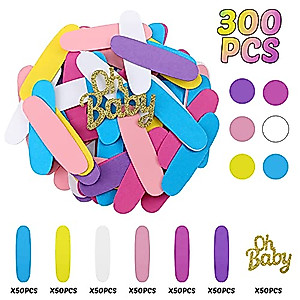 350 Pieces Baby Confetti Sprinkles Baby Shower Table Confetti Decorations Donut Paper Baby Confetti Sprinkles for Baby Shower (Classic Style)