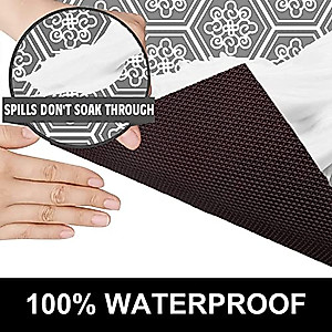 SFSGQZTZ Under The Sink Mat, 24 X 36 in, Durable & Waterproof Premium Mats to Protect Kitchen & Bathroom Cabinets, Absorbent & Easy to Clean Shelf Liner, Grey