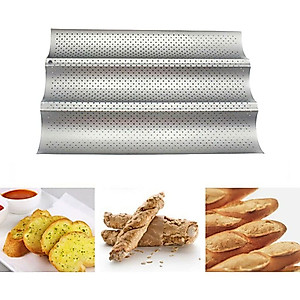 Bread Box for Kitchen 1pcs Hot Carbon Steel French Bread Baking Tray For Baguette Bake Mold Pan Diy Bread Mold Baking And Pastry Tool Cake Mold Farmhouse Bread Box