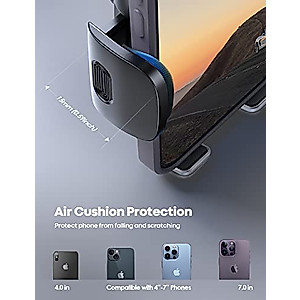 Lamicall Car Vent Phone Mount - [2023 Spring Clip] Air Vent Cell Phone Holder Cradle, Hands Free Mobile Stand, 360 Adjustable Cellphone Vent Clip, Fit for iPhone, Android Smartphone, 4” to 7” Phone