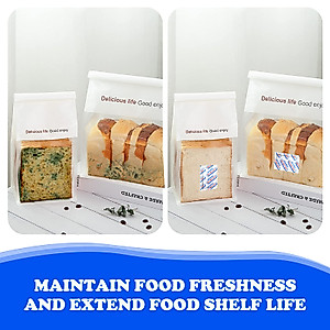 QHOWYAL 100 Packs 300CC Oxygen Absorbers (10 Packs in Individual Vacuum Bag), Food Grade Oxygen Absorbers for Long Term Food Storage, Perfect for Mylar Bags, Canning, Mason Jars