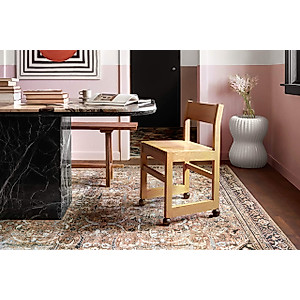 Loloi II Wynter Collection WYN-02 Auburn/Multi 5'-0" x 7'-6", 13" Thick, Area Rug, Soft, Durable, Printed, Vintage Inspired, Low Pile, Non-Shedding, Easy Clean, Living Room Rug