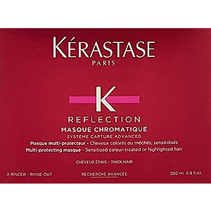 KERASTASE, Reflection Masque Chromatique Multiprotecting Masque sensitized Colourtreated or Highlighted Hair Thick Hair 6.8 Ounce 7 Fl Oz