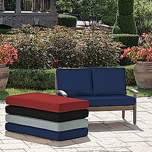 Arden Selections Outdoor Loveseat Cushion Set 46 x 26, Sapphire Blue Leala