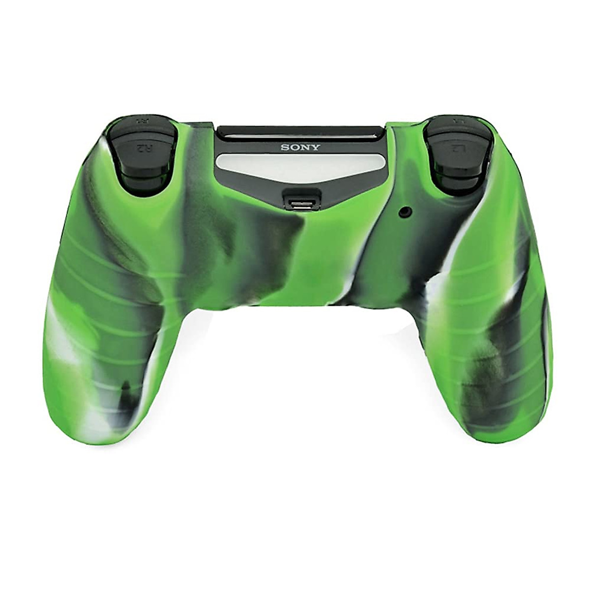 OSTENT Protective Silicone Gel Soft Case Cover Pouch Sleeve for Sony PlayStation 4 PS4 Controller Color Light Green