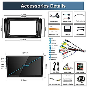 Android 9 Car Radio Stereo for Mercedes Benz W164 X164 ML350 ML500 ML280 GL320 GL350 GL450 2005-2011,Car Multimedia Player FM/RDS Mirror Link/WiFi/GPS