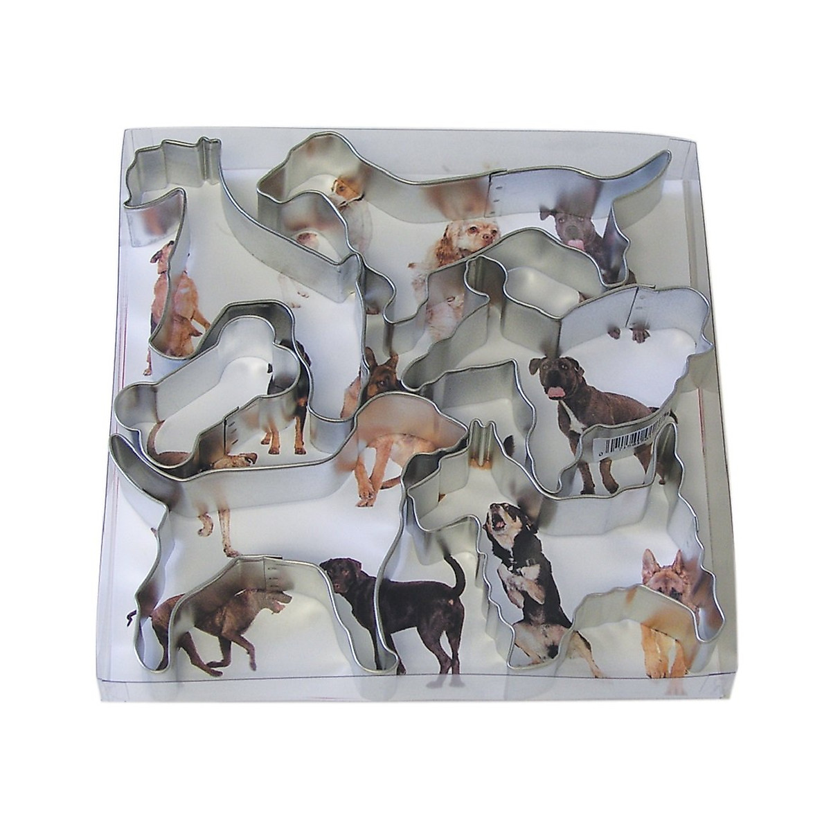 CybrTrayd 6 Piece It's a Dog's Life Cookie Cutter Set, Metallic