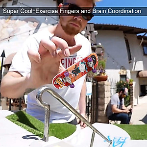 PLSOPPKG Skate Park Kit Ramp Parts for Finger Skateboard Skate Park Kit Part Training Props with Finger Skateboard Finger Bike Scooters and More…