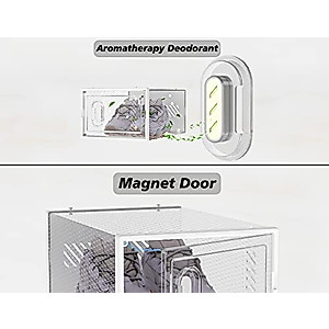 SIMPDIY Shoe Box, 12 Pack Shoe Storage Boxes Clear Plastic Stackable, Shoe Organizer Containers with Lids for Size 10