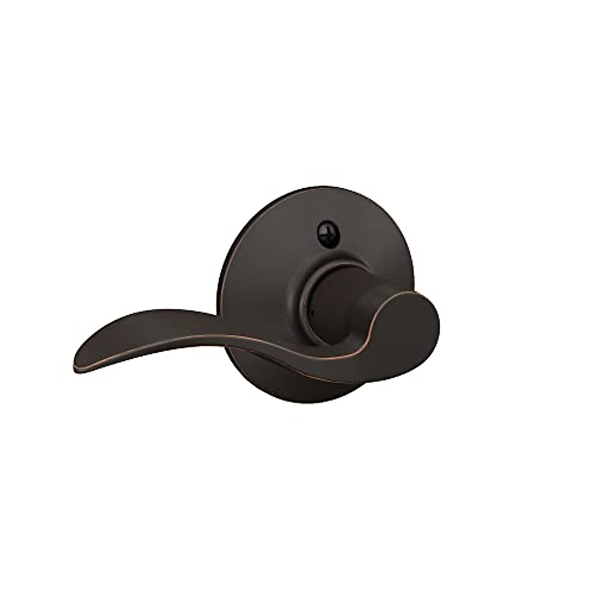 Schlage F170 ACC 716 LH Left Handed Accent Door Lever, One Sided Non-Turning Dummy Door Handle, Aged Bronze