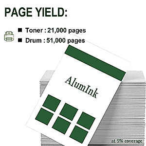 Alu 2-Pack (Black) TN-890 Toner Cartridge+ DR-890 Drum Unit Compatible Replacement for Brother HL-L6250DW HL-L6400DWT MFC-L6900DW HL-L6400DW MFC-L6750DW Printer Toner Cartridge.