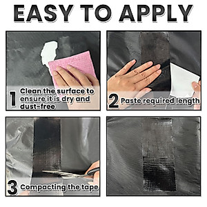 Urdar Brunnr RV Awning Repair Tape, Repair Tape for Tarp, Boat Covers, Tent, Sail Tape, Tear Repair Patch Kit, Waterproof, UVproof Outdoor Repair Tape Heavy Duty