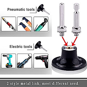AUSTOR 126 Pcs Sanding Discs 2 Inch Quick Change Disc with 1/4 inch Tray Holder Surface Conditioning Disc for Surface Prep Strip Grind Polish Finish Burr Rust Paint Removal