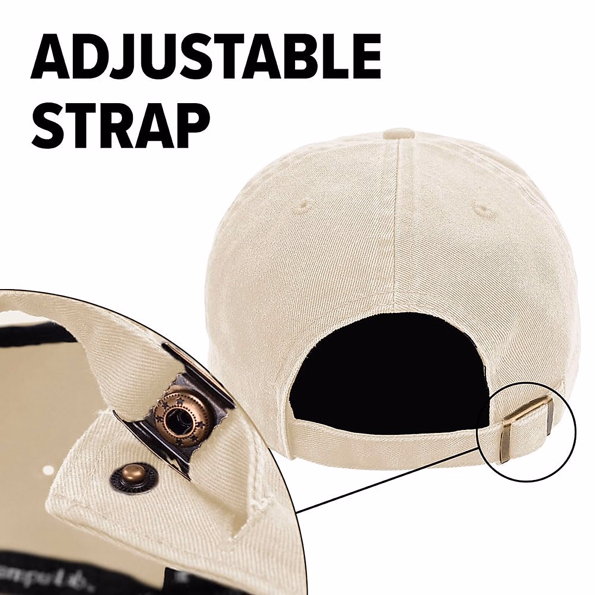 Popfunk Official Spongebob The Krusty Krab Logo Dad Hat - The U18 Adjustable Relaxed-Fit Cap - Unisex for Men and Women, Cream