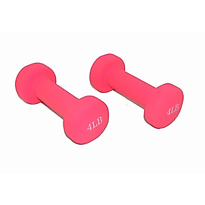 Piedrunner Dumb Bell 4Lbs 2PCS, Neoprene Plastic Immersion Coated Steel Core, Hand Weights, Yoga Training Equipment, Sports Training Accessories, Dumb Bell 4 Pounds 1 Pair