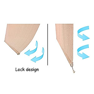 HTTMT- 8'W x 8'L Roller Shade Blind Roll up w/Crank for Deck Porch Balcony Patio Light Filter [P/N: ET-KLB-HT8*8-Beige]