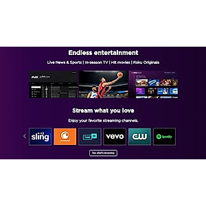 TCL 32-Inch Series 4 Class 720p LED Smart Roku TV 60Hz Refresh Rate Compatible with Alexa & Google Assistant (Renewed)