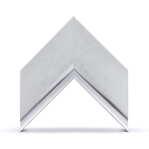 Frame My TV Deco TV Frames - Contemporary Silver Smart Frame Compatible ONLY with Samsung The Frame TV (55", Fits 2021-2025)