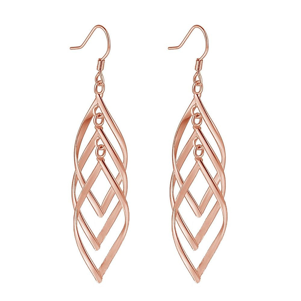 silver and gold tassel earrings long earrings (style 4)