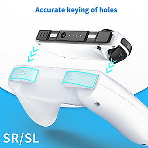 Mooroer Switch Joycon Grips White for Nintendo Switch & OLED, Switch Joy-Con Controller Holders Kit, Family Use Gaming Accessories for Nintendo Switch, [3 Pack]