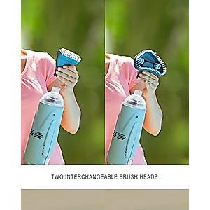 INTEX 28620EP Rechargeable USB Handheld Pool Vacuum: 94in Telescoping Aluminum Shaft – Waterproof Switch – Two Interchangeable Brush Heads – Shaft Adapter – 50min Battery Life