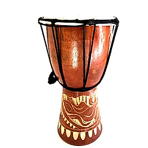 Djembe Drum Bongo Congo African Drum -MED SIZE- 12" High x 5" Drum Head, JIVE® BRAND- Professional Sound