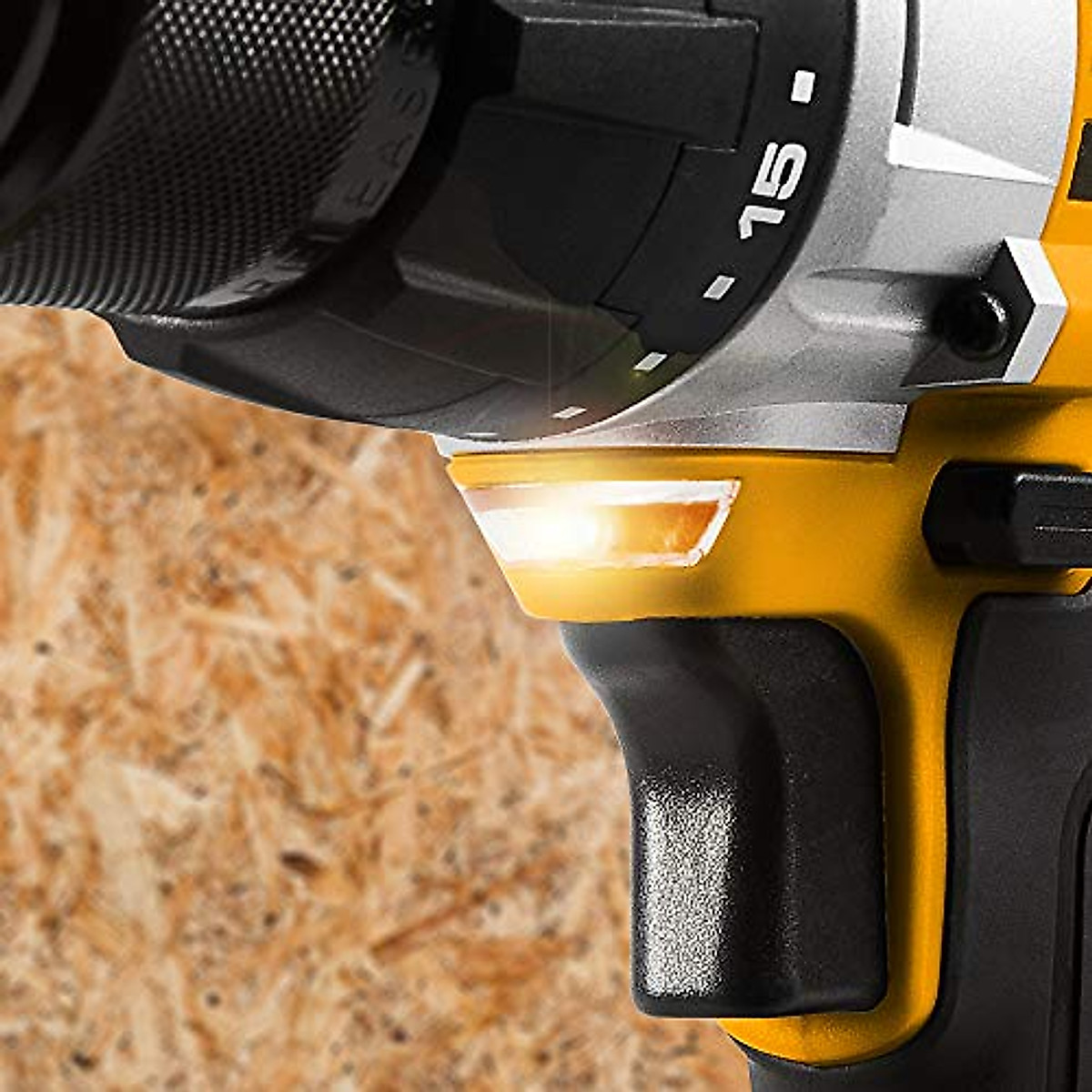 JCB Tools - 20V, 3-Piece Power Tool Kit - Hammer Drill Driver, Impact Driver, LED Work Light, 2 x 2.0Ah Batteries, Fast Charger and Tool Bag - For Home Improvements, Drilling, Masonry, Screw Driving