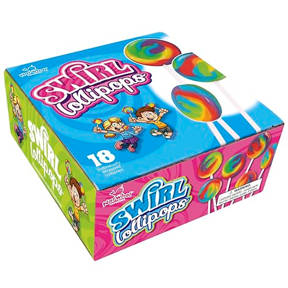 Mixed Fruit Flavor Large Rainbow Lollipops Candy Suckers | Fat/Gluten Free Fruit Allergy Friendly, No Artificial Flavors | Individually Wrapped Lollipop Sticks for Birthdays, Gender Reveal Shower, Party Favors, Bulk Pack